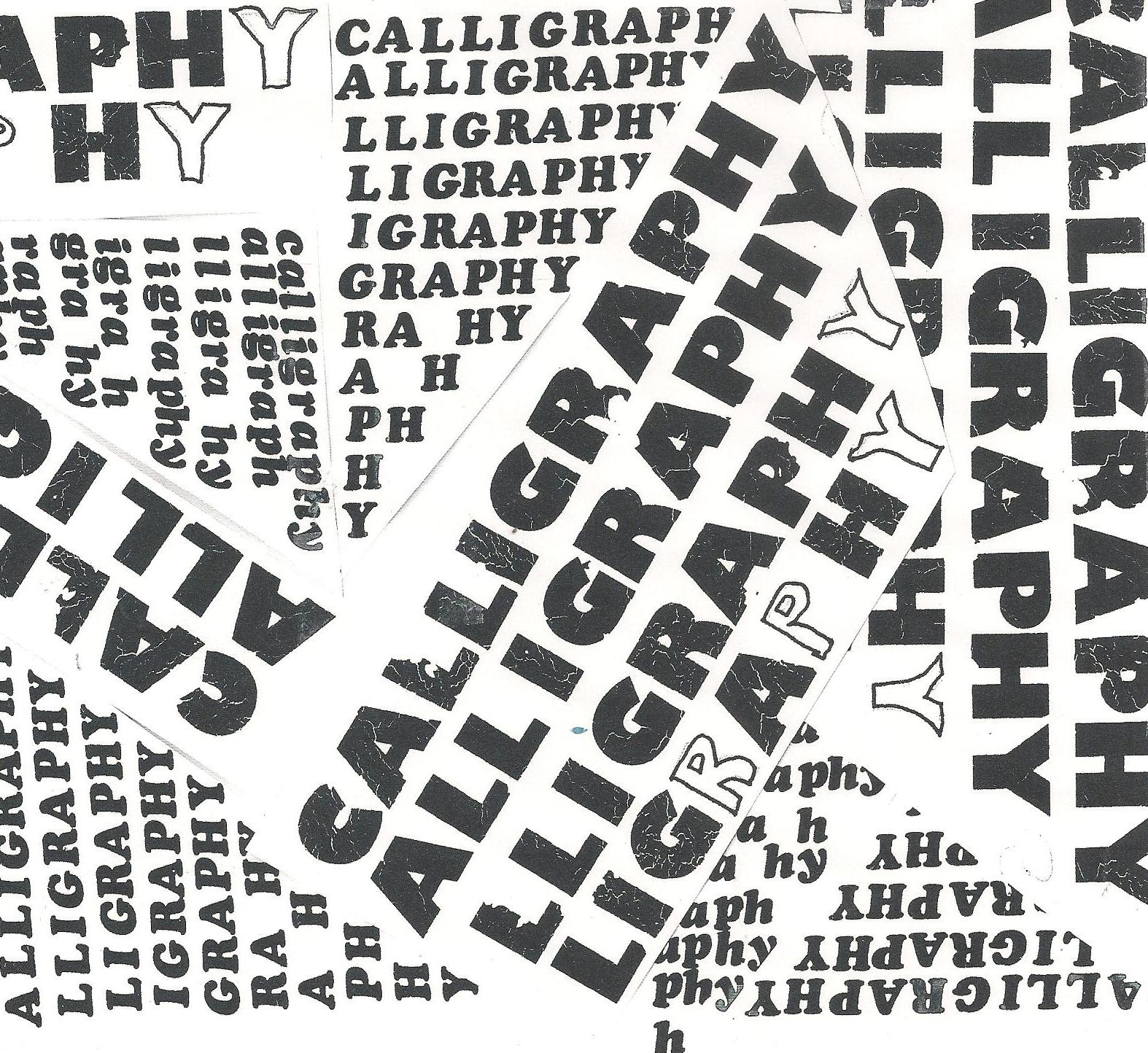 Stitch mark: Lettering Design