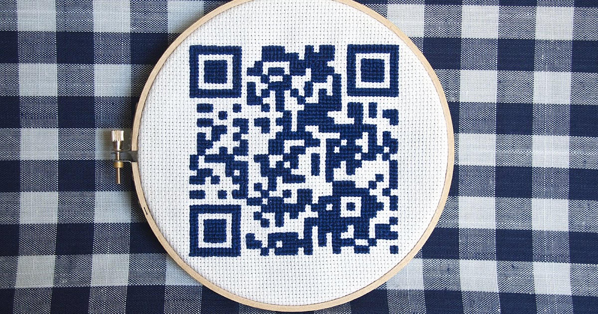 insideways: New and Old: QR Codes in Cross Stitch