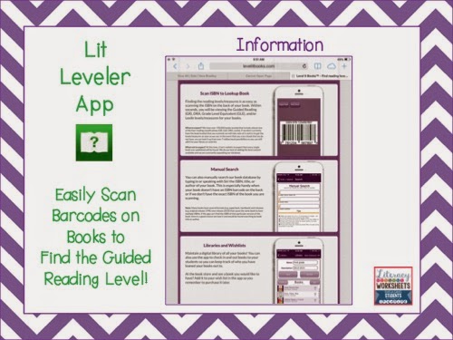 Literacy Leveler App - Literacy Without Worksheets