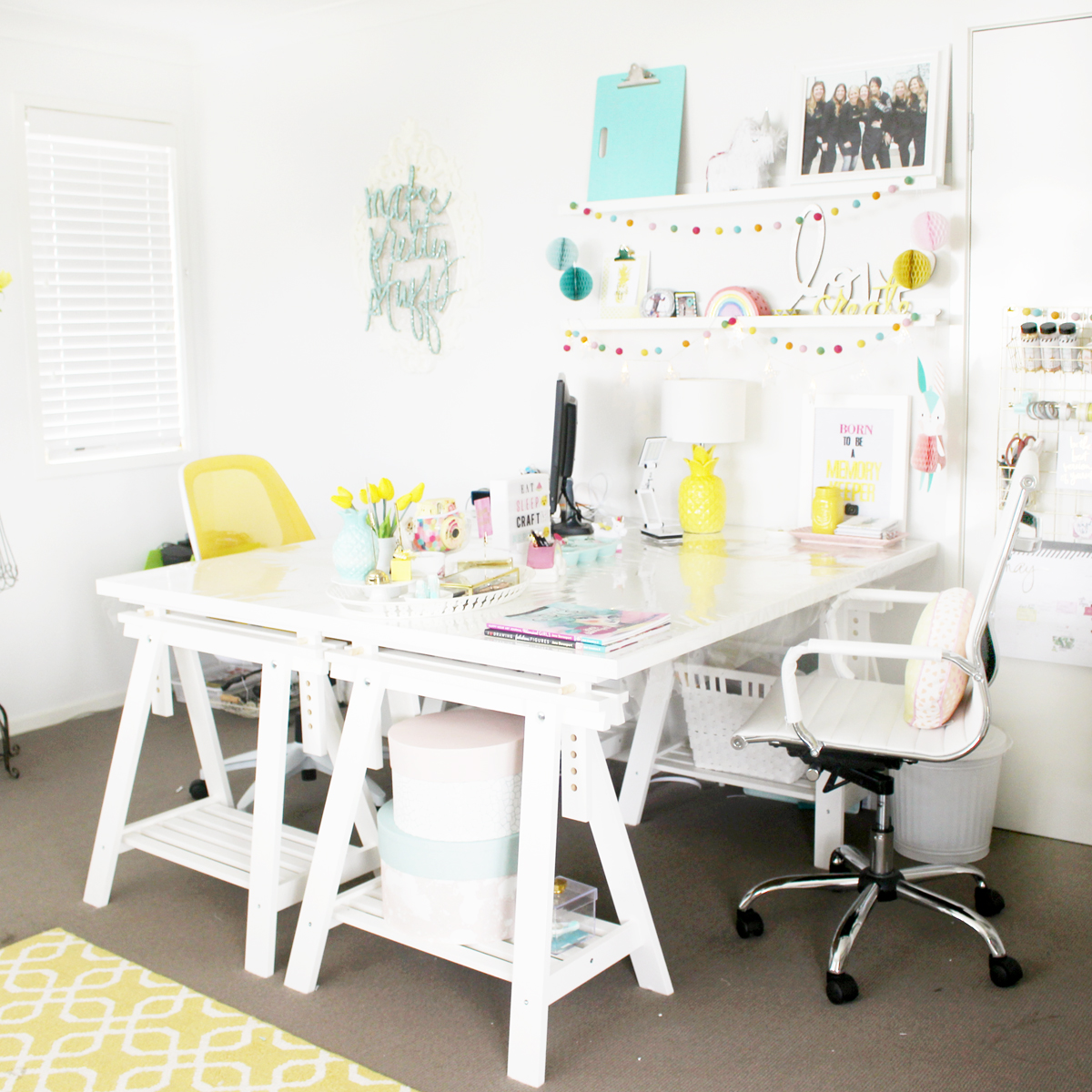 Glass Half Full: My updated scrapbook studio