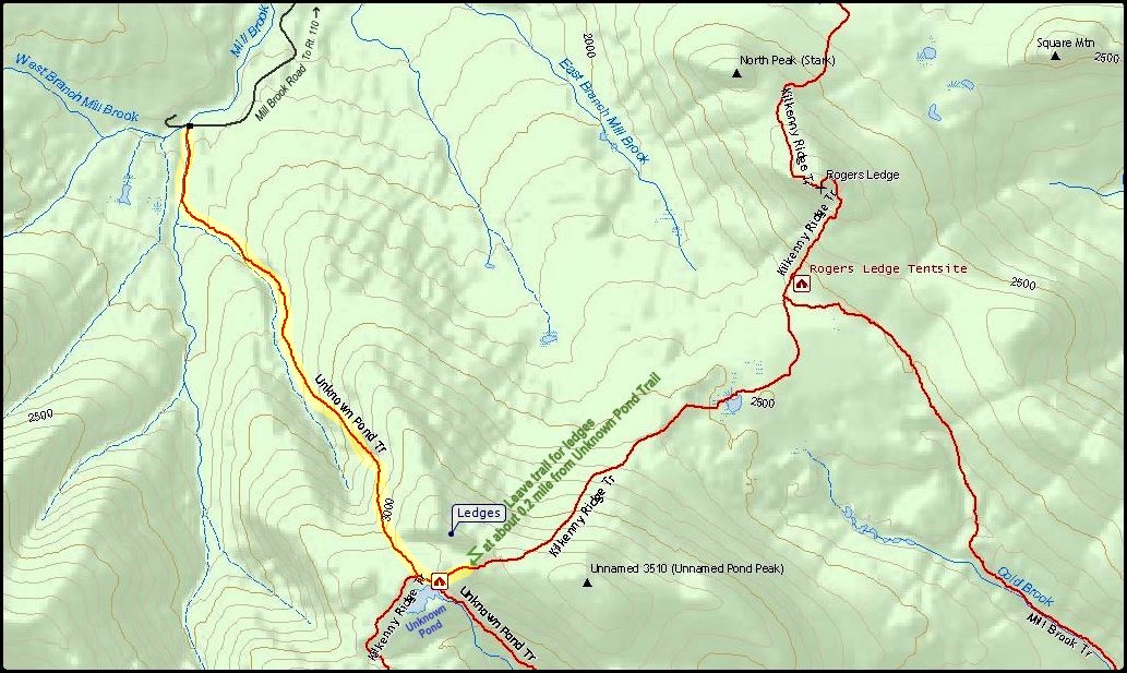 1HappyHiker: A Trek to Unknown Pond and to the Ledges Located NNE of ...