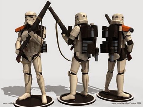 Star Wars - Sixth Scale Stormtrooper Papercraft | Papercraft Paradise ...