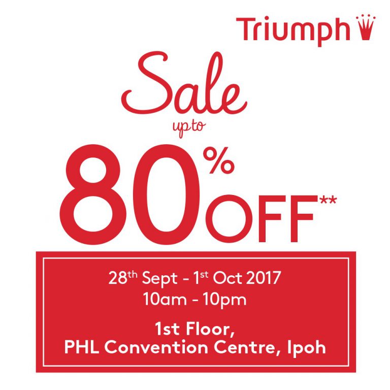 Triumph 清货大减价！折扣高达80%！最低只需RM10！ - Leesharing