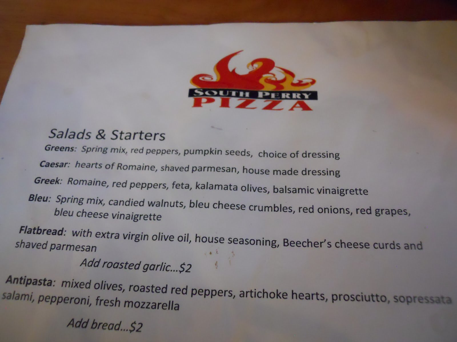 Tasty Trek: South Perry Pizza