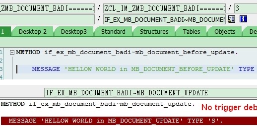 ERIC YANG'S NOTEPAD: ABAP/4 : How to use "Update debugging" to debug in method IF_EX_MB_DOCUMENT ...
