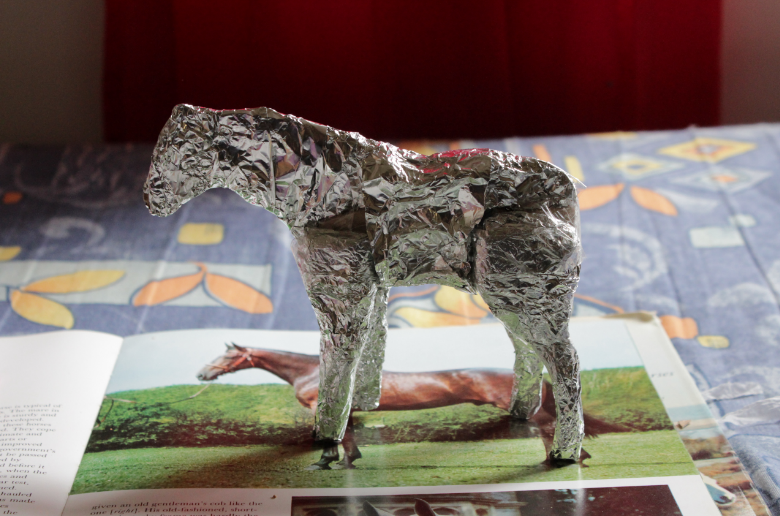Ir(relevant) Profoundities: Art Experimentation - Paper Clay Model Horse
