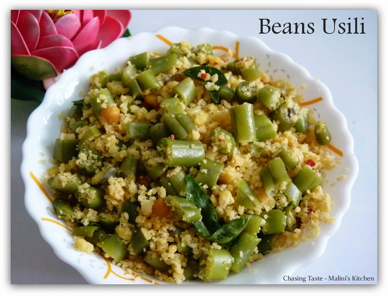 Chasing Taste: Green Beans Paruppu Usili Recipe / Green Beans and ...