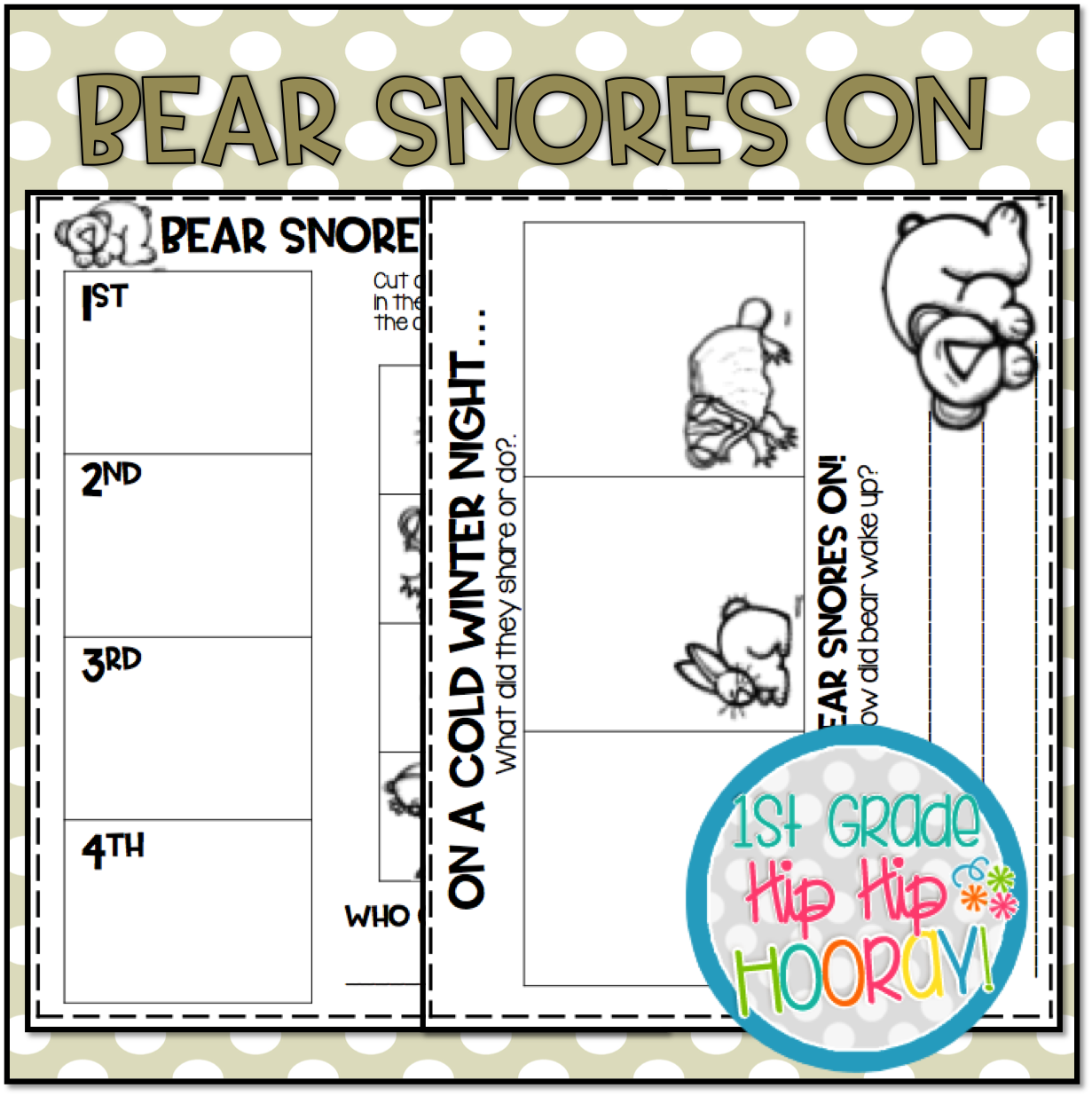1st Grade Hip Hip Hooray!: Bear Snores On...FREEBIE!