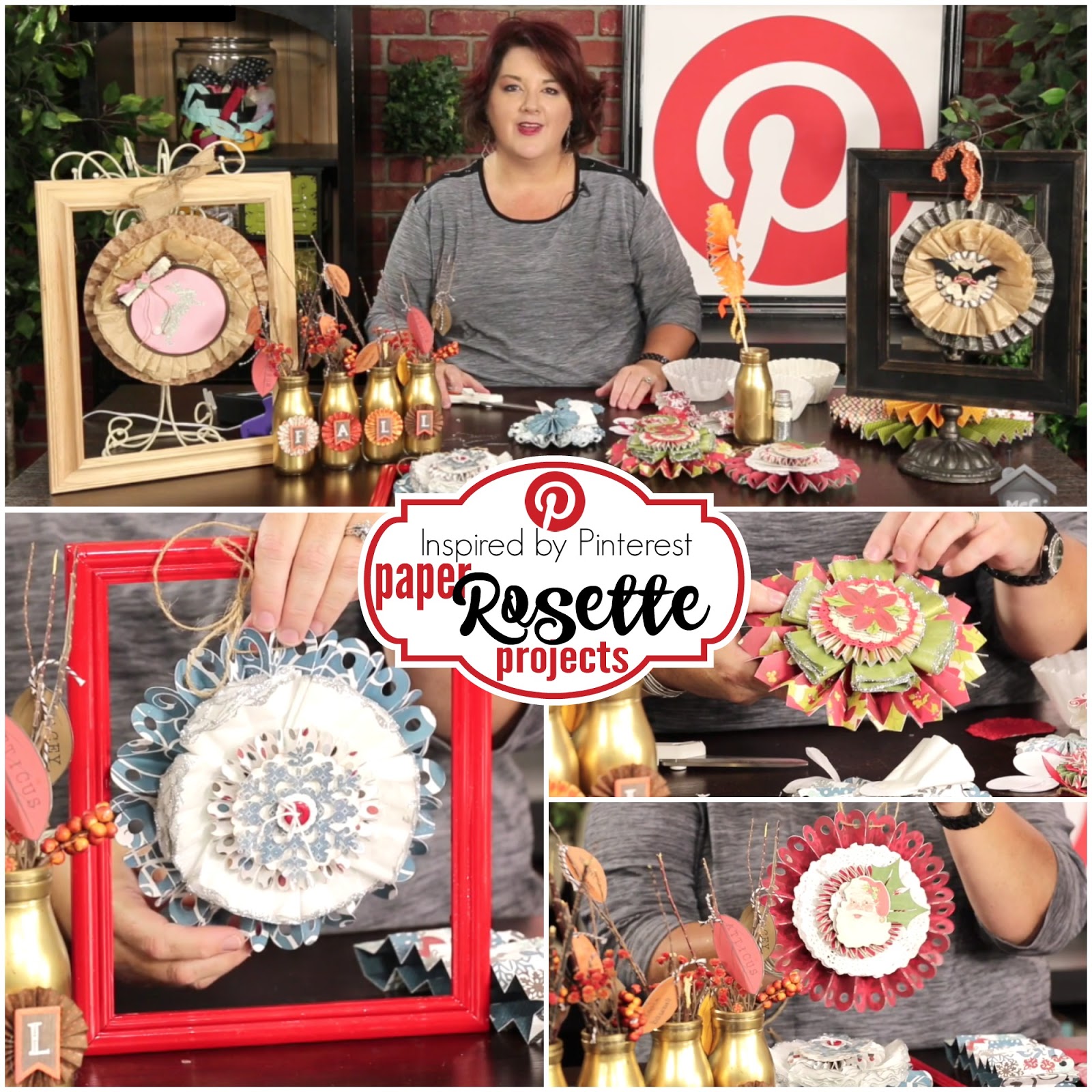 Allred Design Blog: Inspired by Pinterest: Paper Rosette Projects