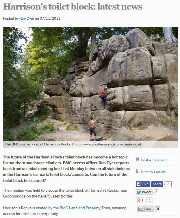 Southern Sandstone Climbs: ARTICLES