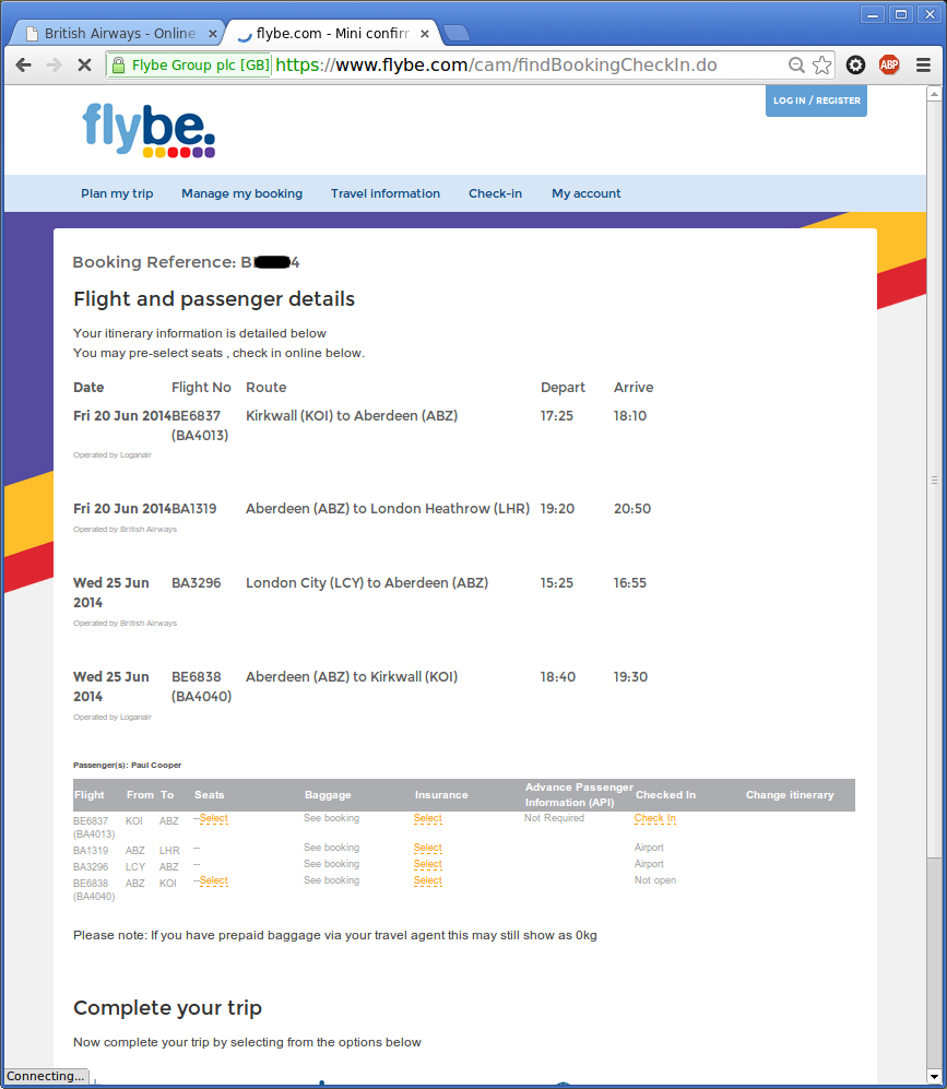 Us in Orkney: Checking in for NABAFWBAFNFWBACF