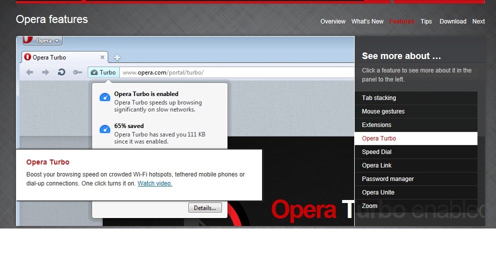 Way to handle slow net connection - Opera Turbo