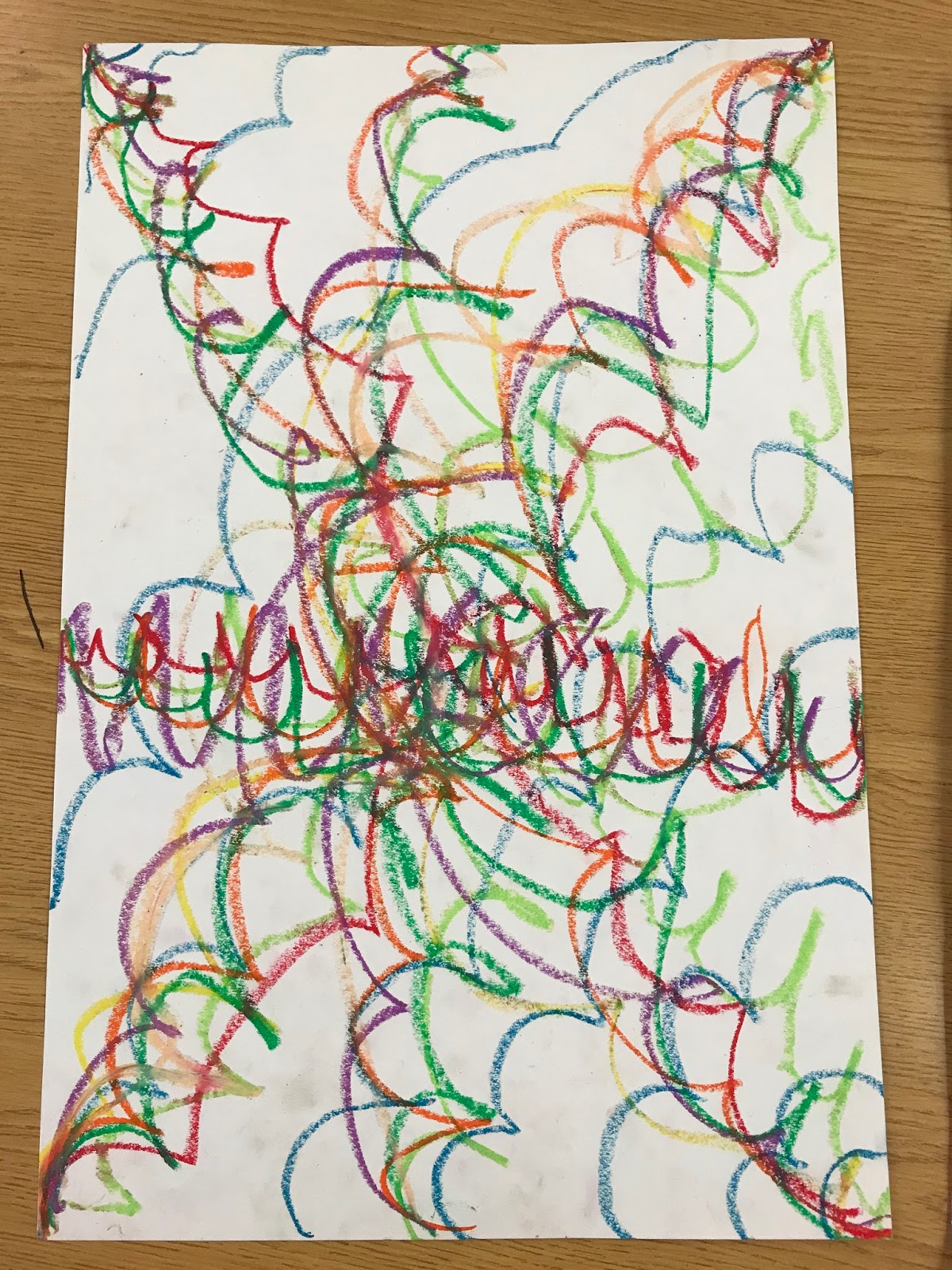 Harrington Art Class, Chelmsford: First Grade Line Exploration