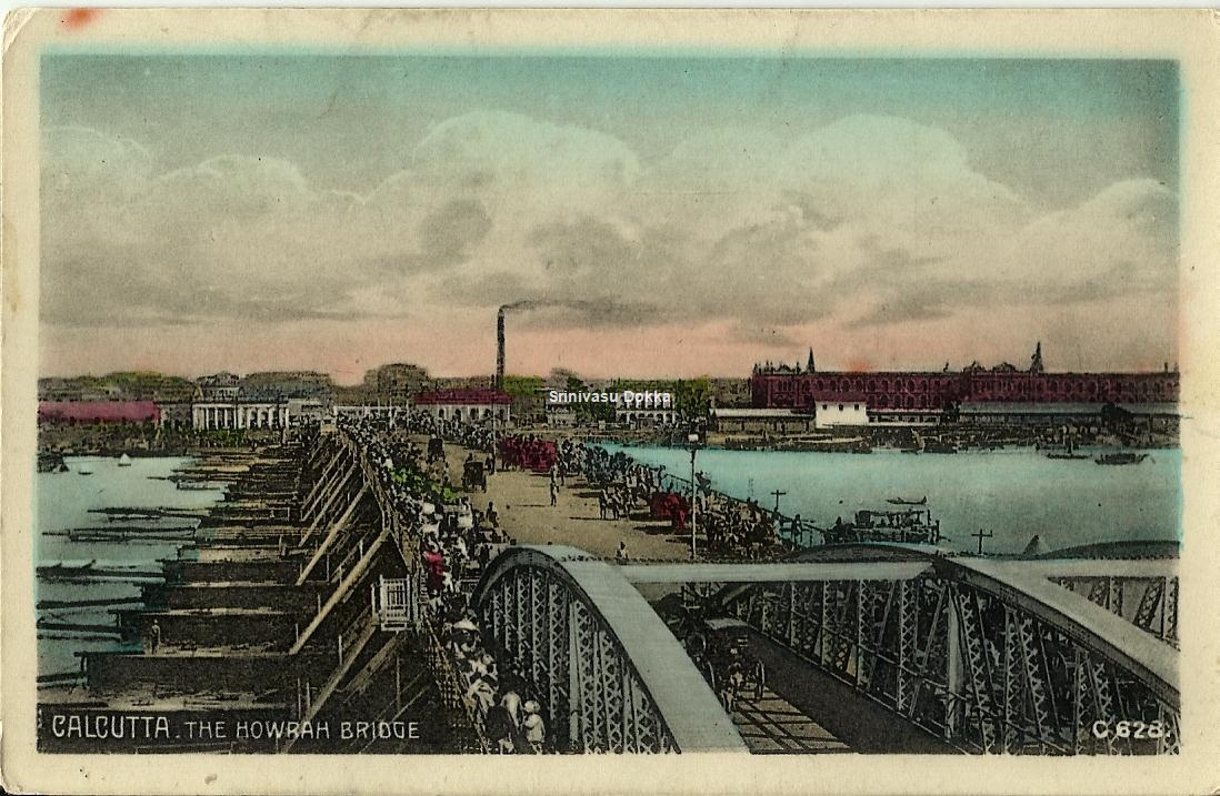 Heritage of India: Howrah Bridge Calcutta vintage post cards