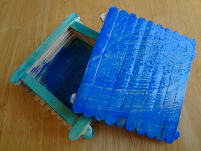 Sparkle and Splatter: Craft Stick Treasure Box