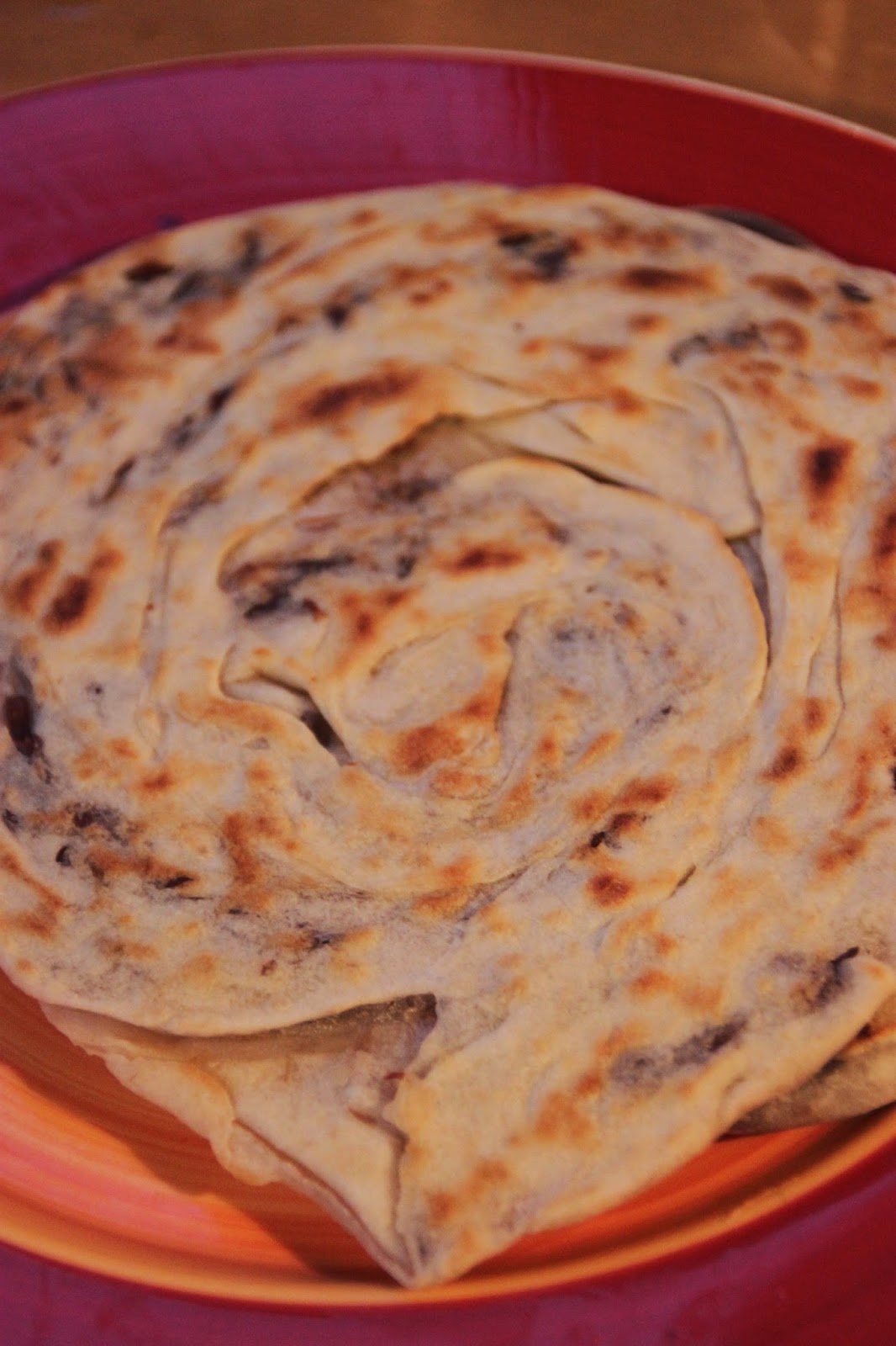 Goûters et dîners: Crêpe marocaine (msemmen) au confit de canard