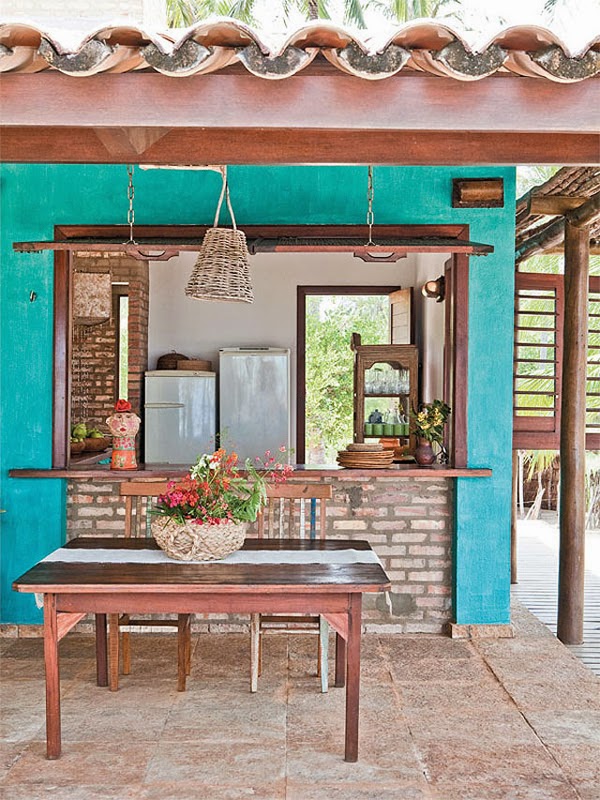 Decoración Fácil: COLORIDA Y NATURAL DECORACIÓN EN BRASIL