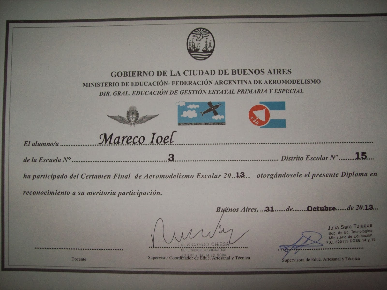 Escuela República de Costa Rica: noviembre 2013