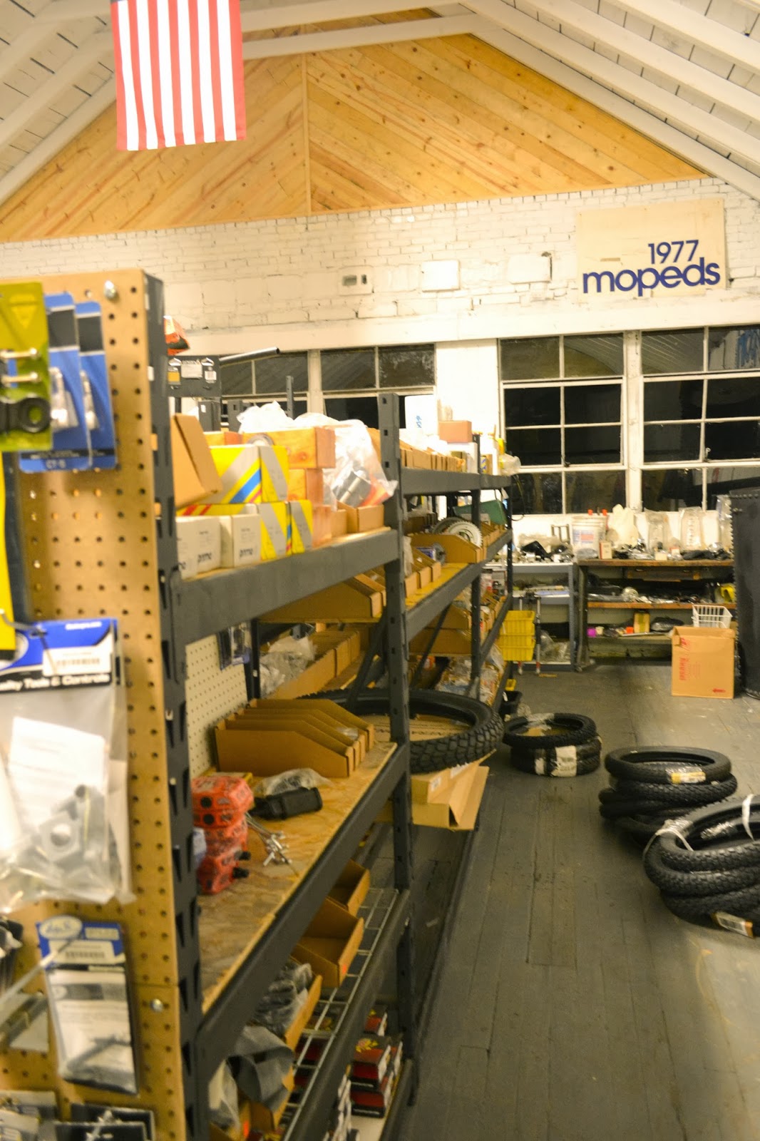 Home Alone with Mopeds.: 1977 Moped's Reality Factory Grand Opening.