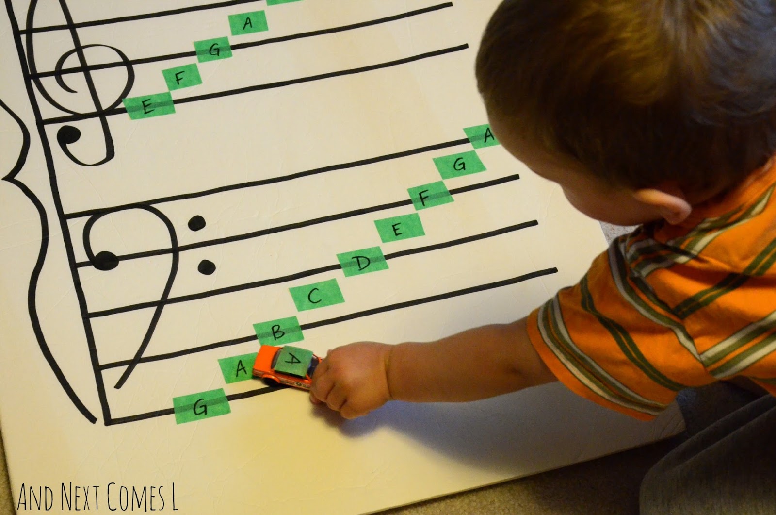 Learning Music Theory with Cars {Music Activities for Kids} | And Next ...