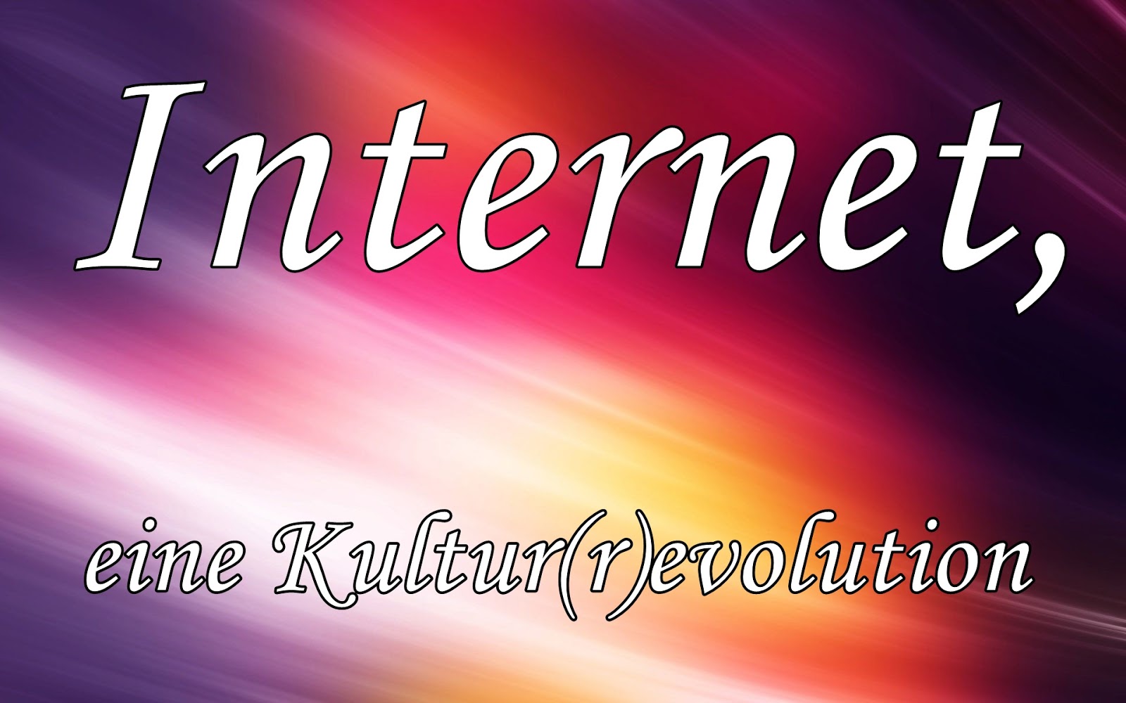 PANOPTIKUS BLOG: “Alles fließt“ Das Internet, das Leben und die Liebe.