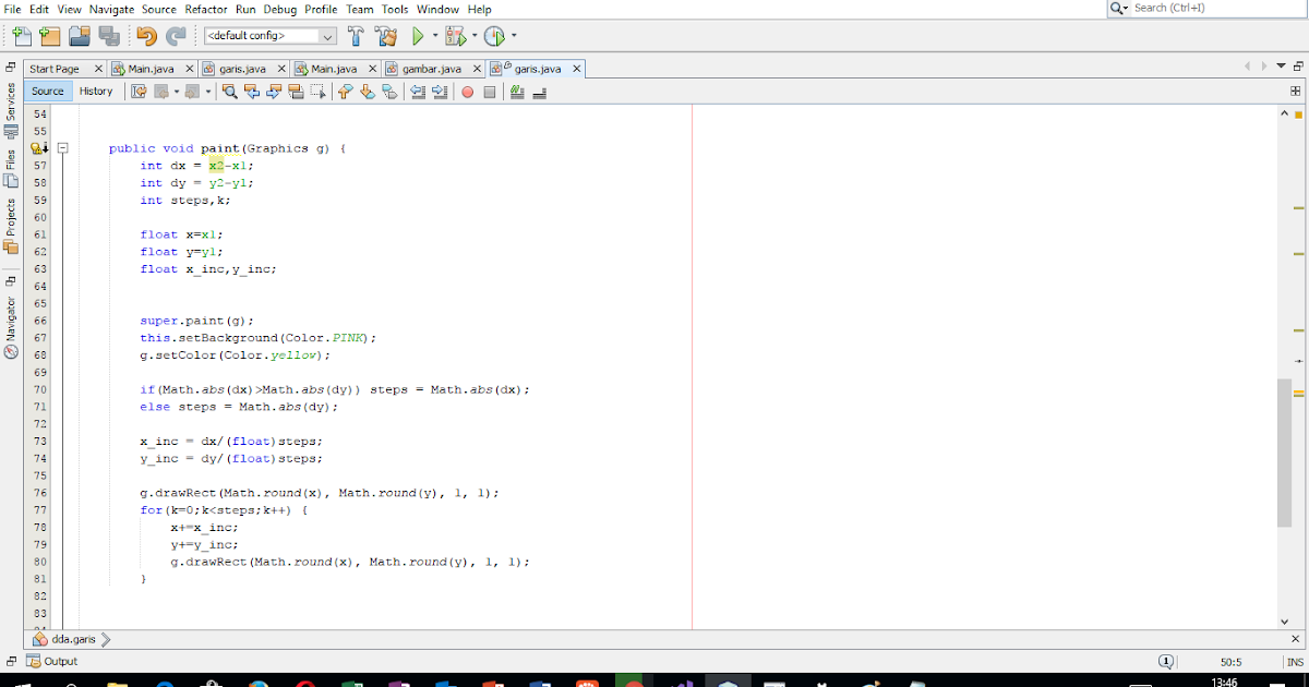 Implementasi Algoritma Garis dan Lingkaran Dengan Bahasa Pemrograman