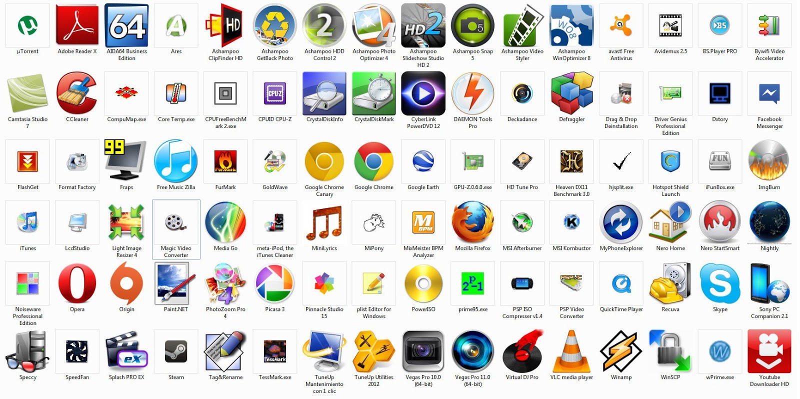 Descargar varios programas.