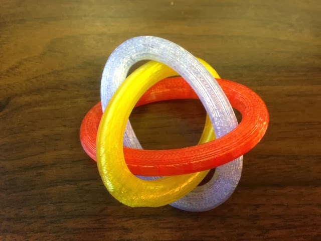 MakerHome: Day 179 - Tricolor Borromean rings