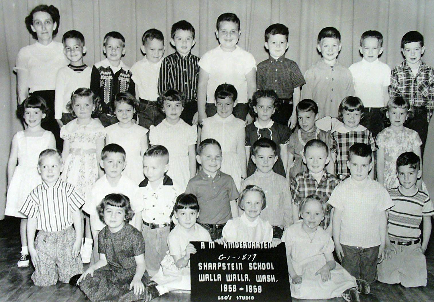 History of Walla Walla Public Schools: Sharpstein Class Photos, 1953-1960