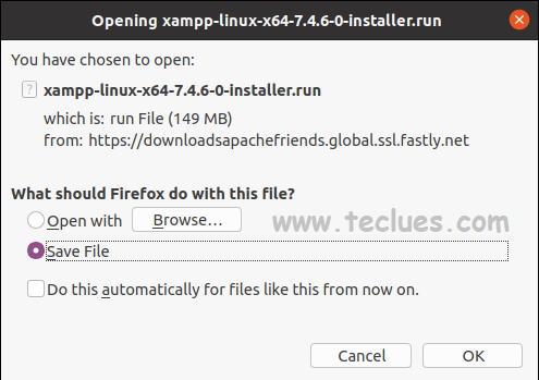 XAMPP Installation on Linux - teclues.com