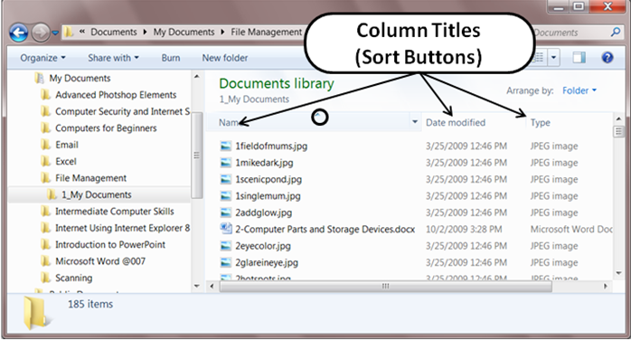 Manuals for Class: Files and Folders