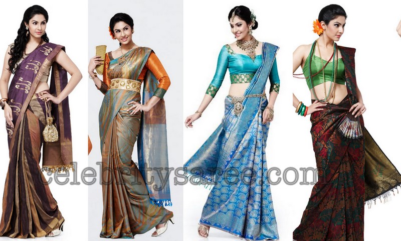 Divya Parameshwaran's Bridal Silk Sarees - Saree Blouse Patterns