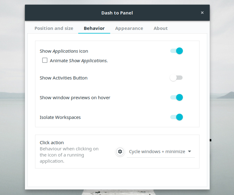 `Dash To Panel` Is A Cool Icon Taskbar For GNOME Shell ~ Web Upd8: Ubuntu / Linux blog