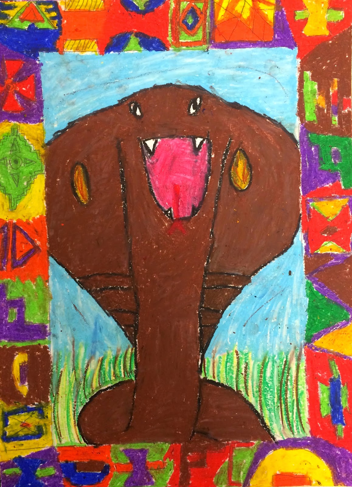 Art. Eat. Tie Dye. Repeat.: 5th Grade African Animals
