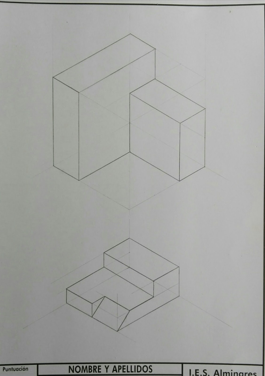 EL DOMINIO DEL DIBUJO: TA 32. Dibujo de piezas en perspectiva ... EL DOMINIO DEL DIBUJO: TA 32. Dibujo de piezas en perspectiva ...