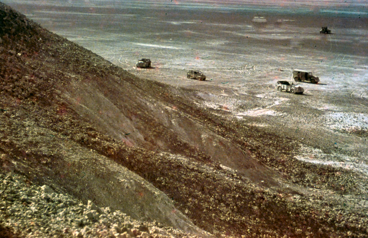 World War II in Color: German Vehicles in the North African Desert