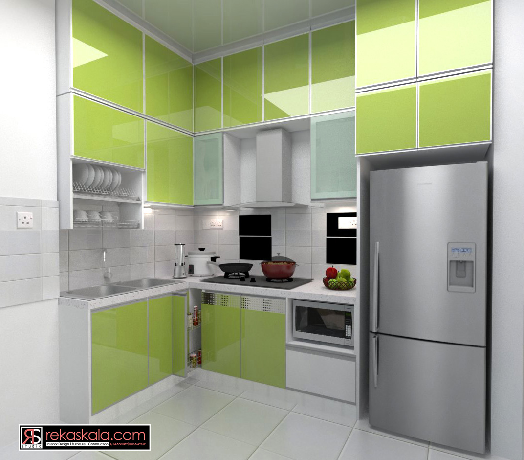 Rekaskala Blog: Kabinet Dapur Apartment - 15 Design Kabinet Dapur ...