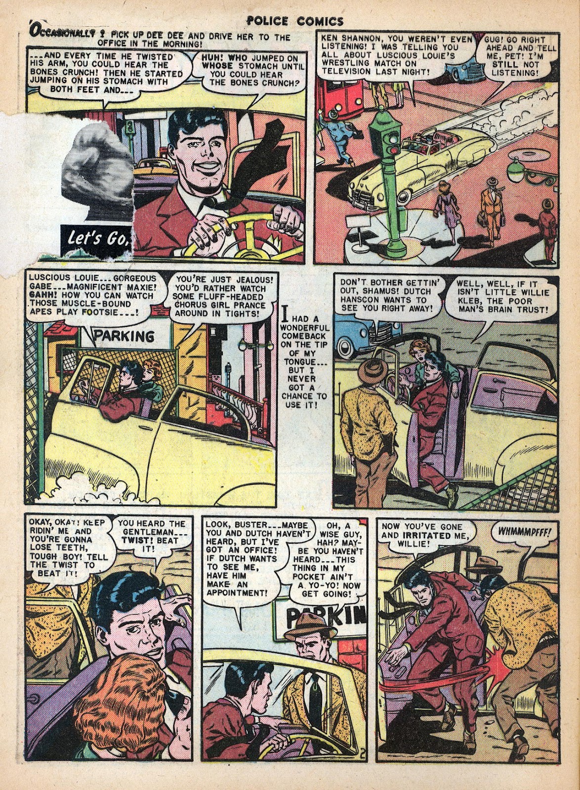 Four-Color Shadows: Ken Shannon, Private Detective-Police Comics-1951