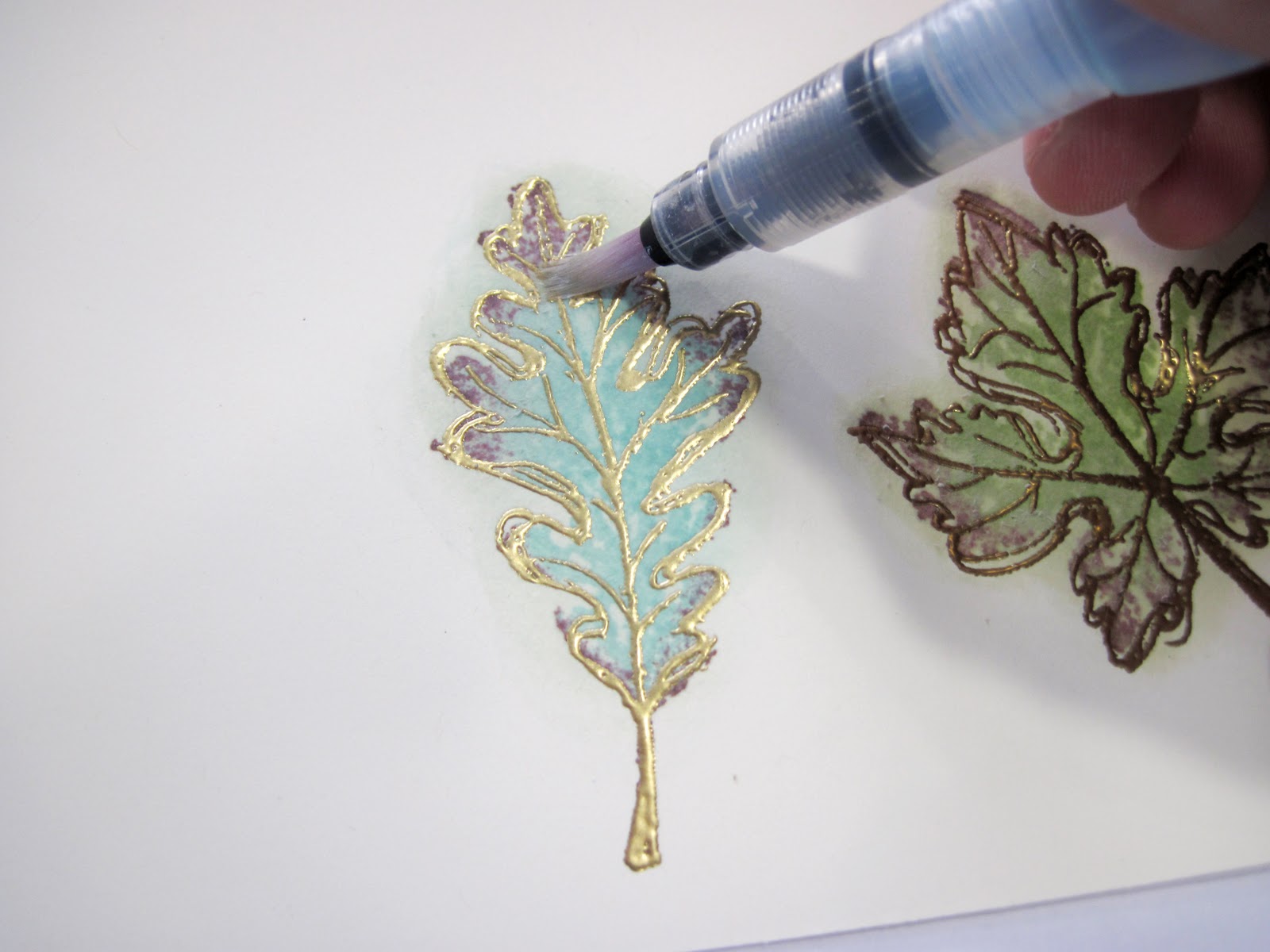 Krafting Kreations: Mottled Leaves