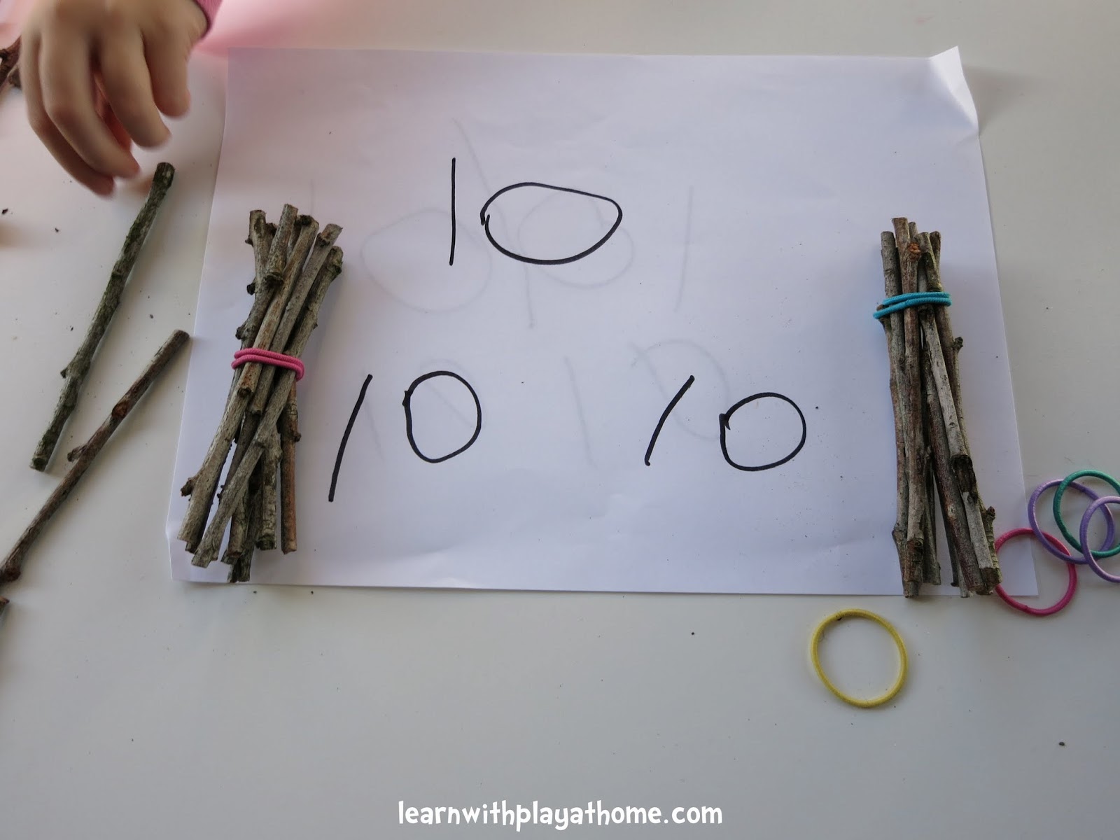 Learn with Play at Home: Counting and Grouping with Sticks. Playful Maths