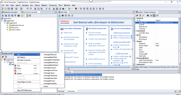 Oracle Application S Blog Part 1 How To Create A New Region In Standard Oaf Page How To