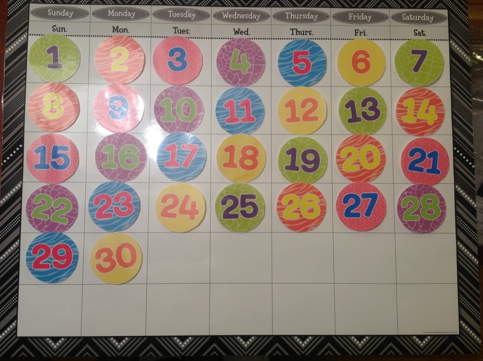 MissKinBK: A Fifth Grade Blog: Manic Monday: Calendar, Bunting and Book ...