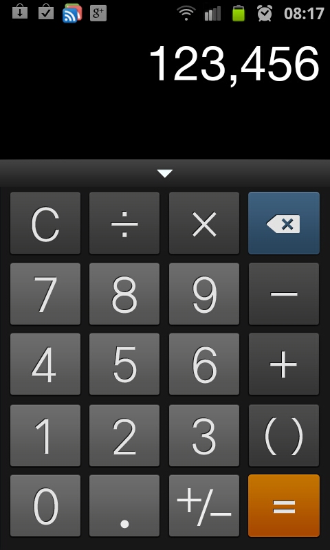 My Samsung Galaxy S2: Standard Calculator, and some great replacements