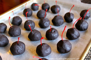 Chocolate Covered Cherry Cake Balls