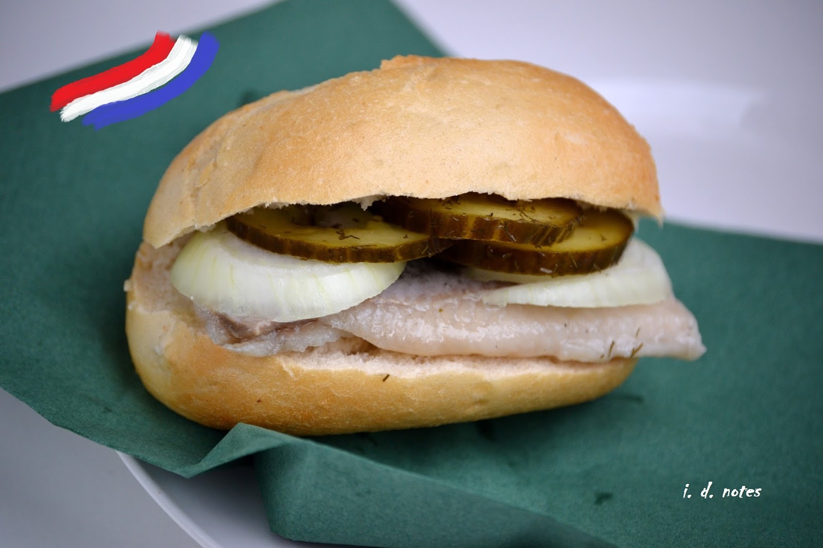 indre-notes: Olandiškasis sumuštinis "Broodje Haring"