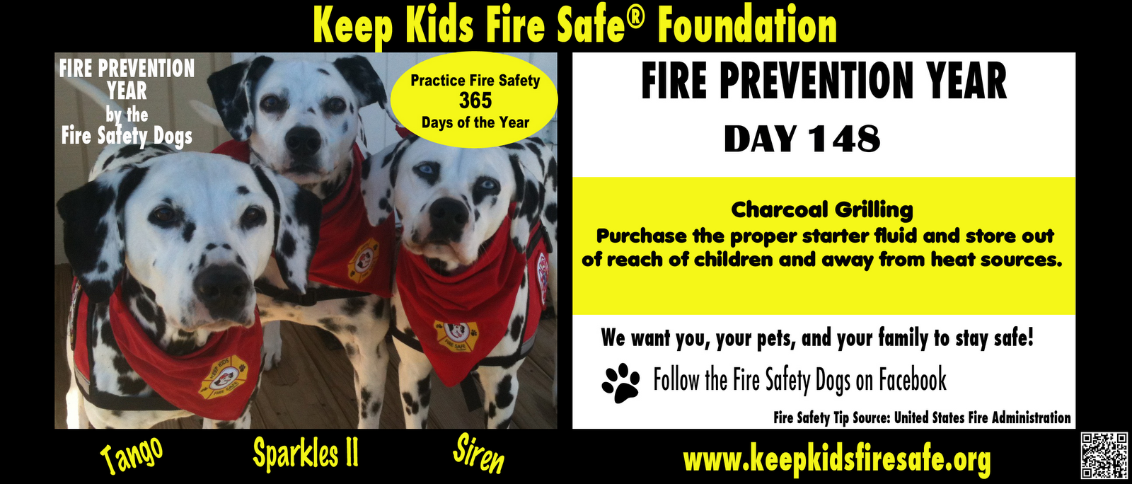 Sparkles the Fire Safety Dog: Fire Safety Tip 148: 365