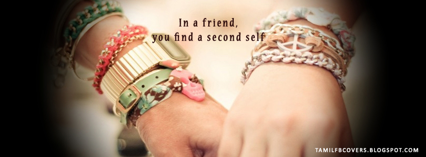 My India FB Covers: In a friend, you find a second self - Friendship FB ...