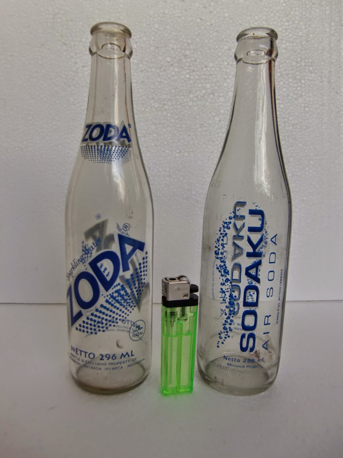 CILEGON ANTIK: Botol Minuman Ringan : ZODA & SODAKU