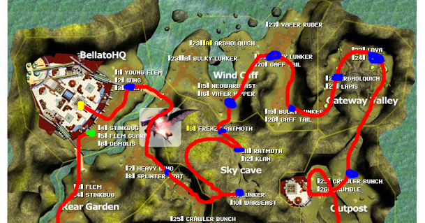 Rota de UP Bellato - Takalho RF Online