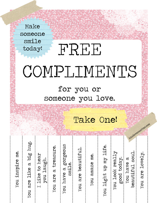 My Favorite Things Free Compliments Poster my-favorite-things-free-compliments-poster